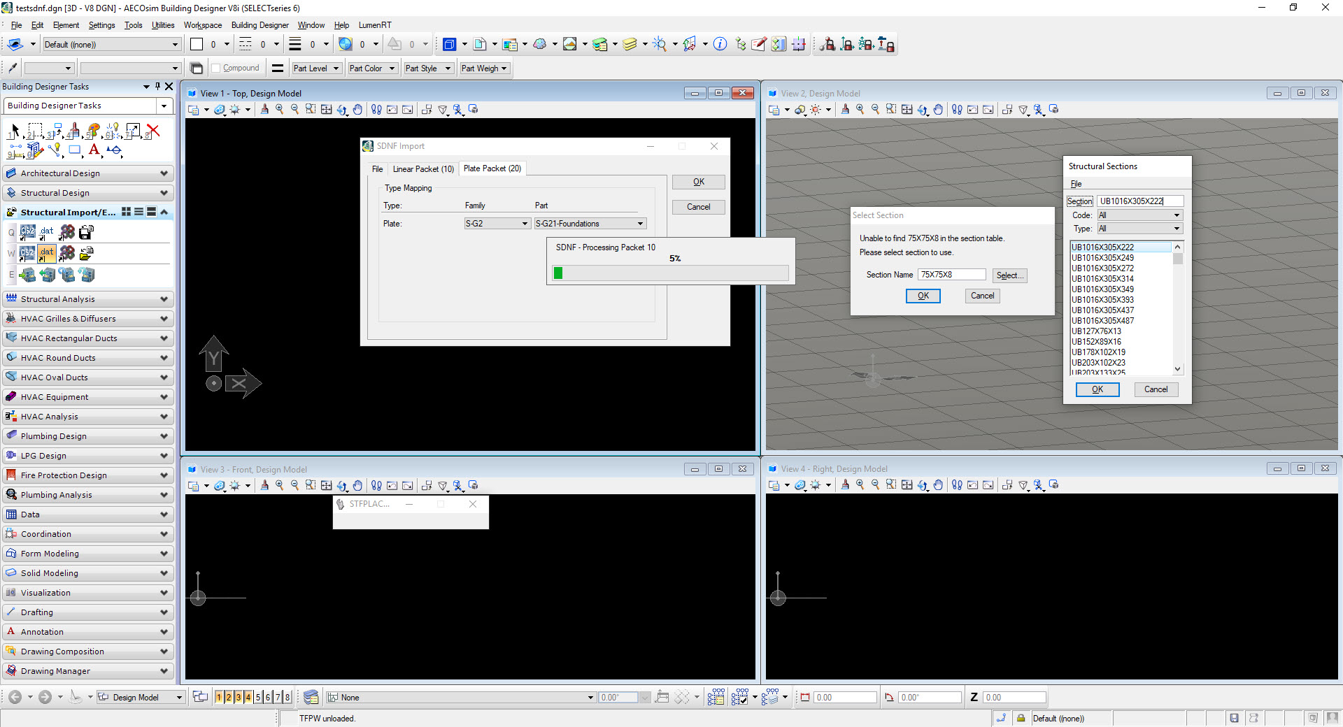 OpenBuildings - Importing a Steel Detail Neutral File in AECOsim ...