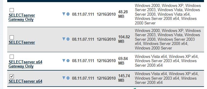 Archived Communities Documentation - SELECTServer not working in Windows Server 2012 after ...