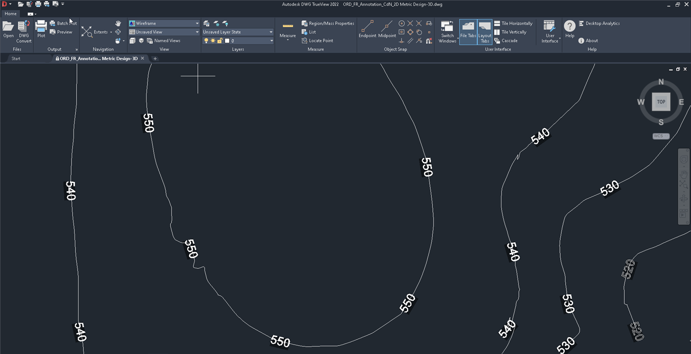 OpenRoads | OpenSite - Annotation des côtes des courbes de niveau "en ...