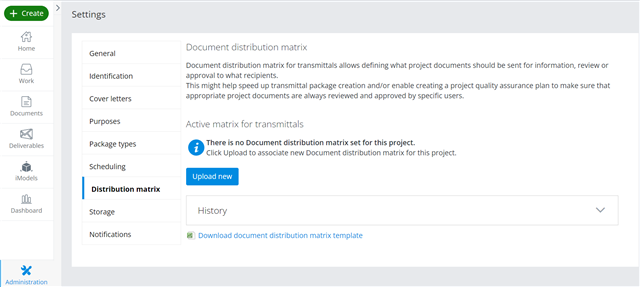 ProjectWise - Distribution matrix - Communities