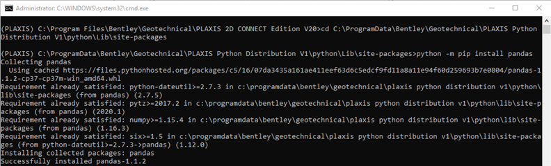 GeoStudio | PLAXIS - How to install additional Python modules in PLAXIS ...