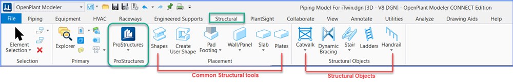 OpenPLANT | AutoPLANT - ProStructures as Add In in OpenPlant Modeler CONNECT Edition. - Communities
