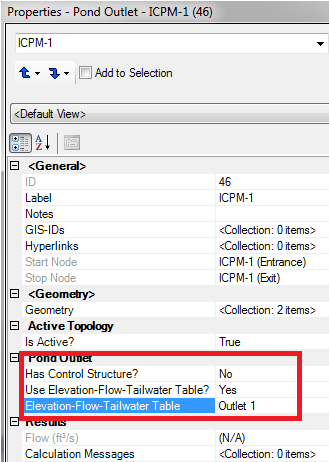 OpenFlows | Water Infrastructure - Using Stored EQT tables in PondPack to speed up performance ...