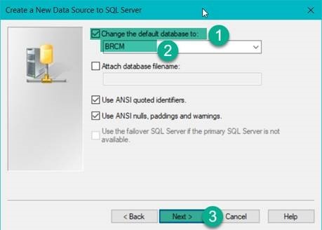 OpenPlant - How to configure BRCM with SQL Database with Windows Authentication - Communities