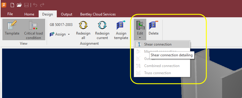 Bentley 中文技术资料库 - 技术资料库 - Ram Connection 中如何设计抗剪连接节点中的螺栓为两列？ - Communities