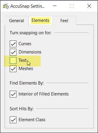 ProStructures - Settings for accurate snapping of the AccuSnaps in ProStructures - Communities