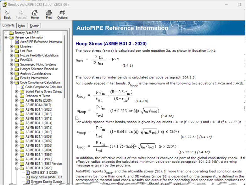 AutoPIPE - 19. How to calculate the Hoop stress for ASME B31.3-2020 ...