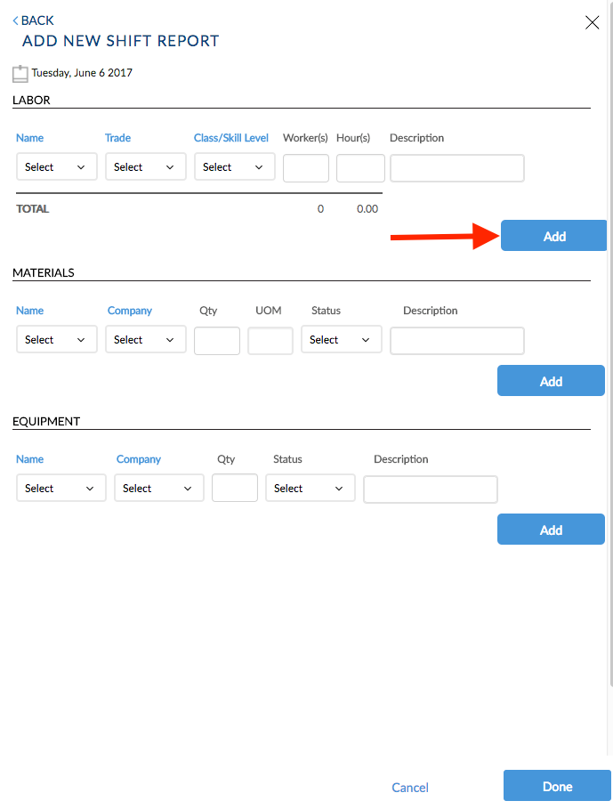 SYNCHRO Construction Solution - Input a Labor Entry - Communities