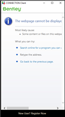 Bentley 中文技术资料库 - 技术资料库 - 06-登录Connection Client界面内容不显示 - Communities