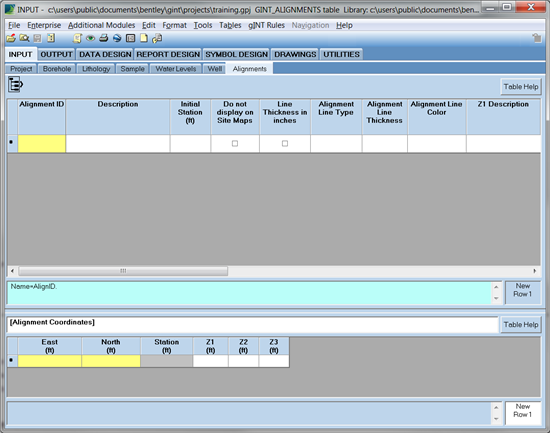 gINT | Keynetix - Using Alignments - Communities