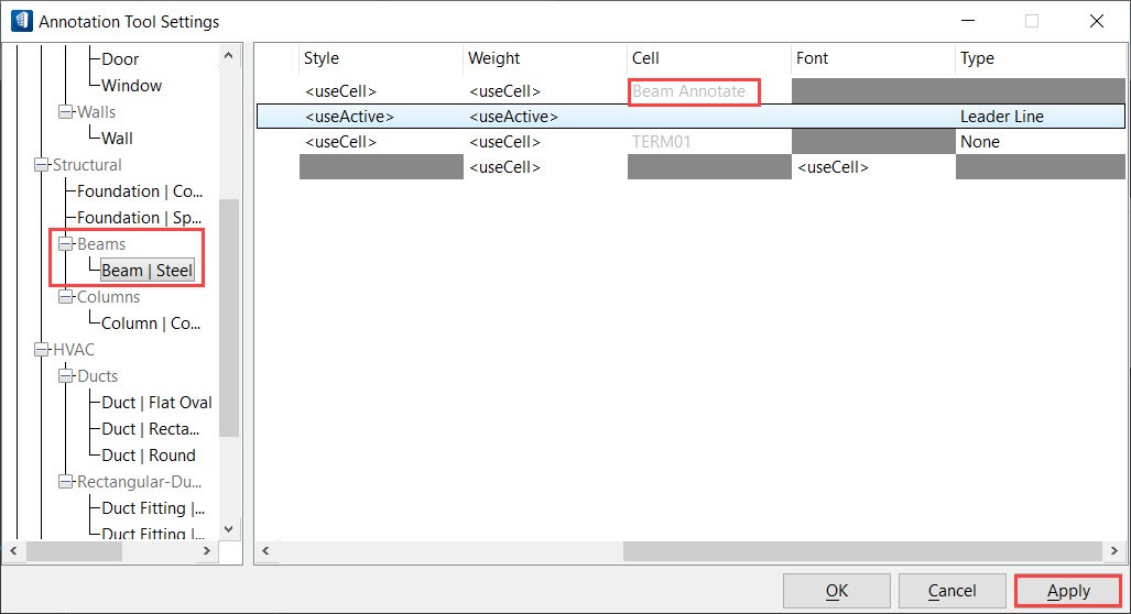 OpenBuildings - Creating new a annotation cell for existing DataGroup ...