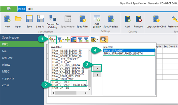 OpenPLANT | AutoPLANT - How to convert Cable Tray Specification to a ...