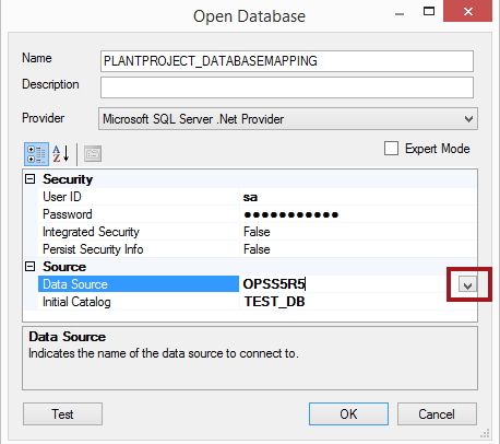 OpenPlant - Error: "Connection Test Failed" While Mapping SQL Database ...