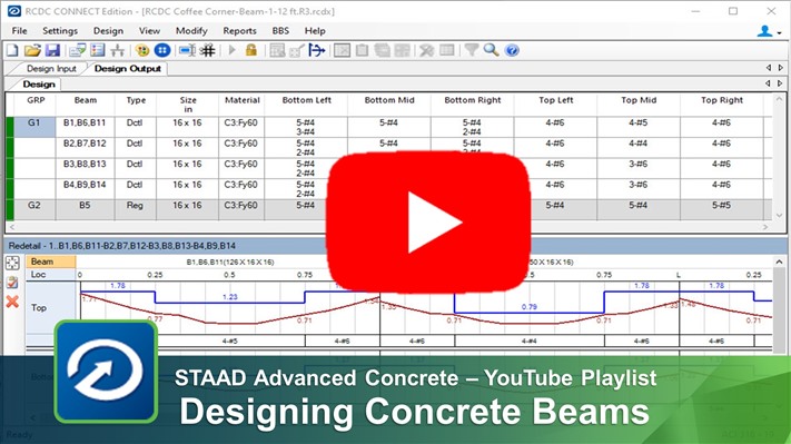 RAM | STAAD | ADINA - Designing Concrete Structures in STAAD Advanced ...