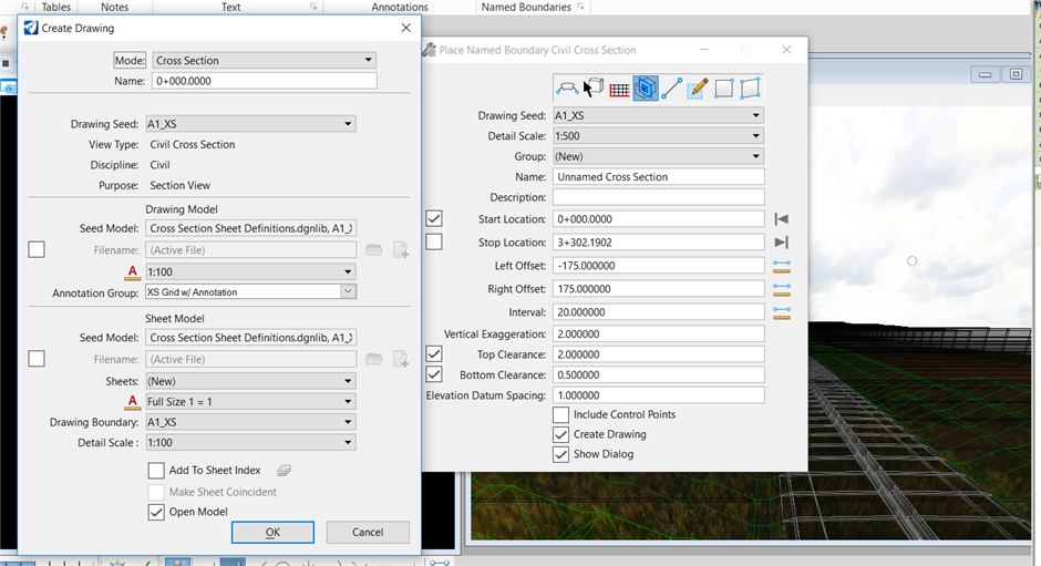 OpenRoads | OpenSite - No view found for cross section boundary - Communities
