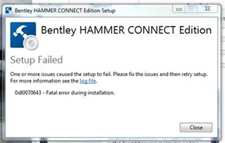 OpenFlows | Water Infrastructure - Error when installing program: "Unspecified error ...