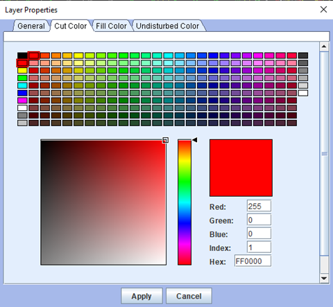 SITEOPS - Cut Fill Grid Layer Settings - Communities