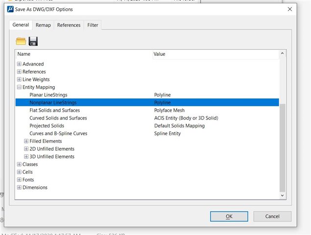 MicroStation - Complex chains are not exported to DWG - Communities