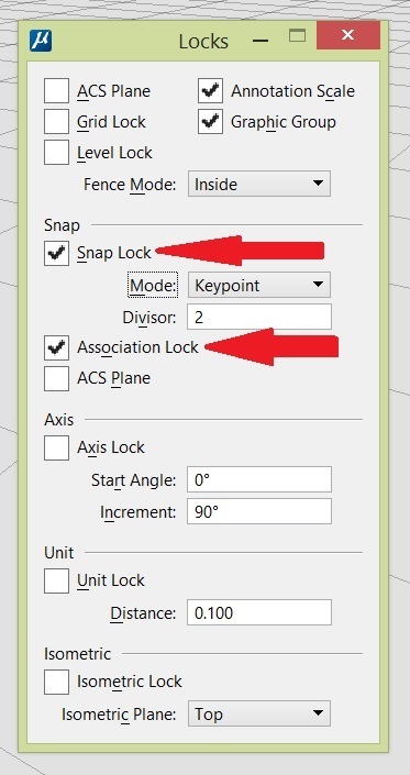MicroStation - Dimensions are not associative, despite association lock ...