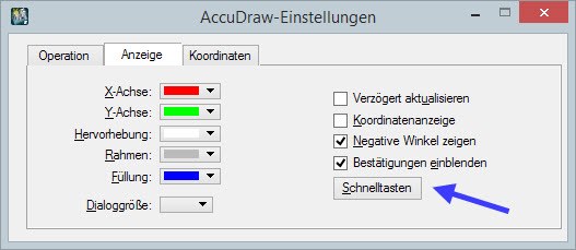 ProStructures - Accudraw Einstellungen ändern - Communities