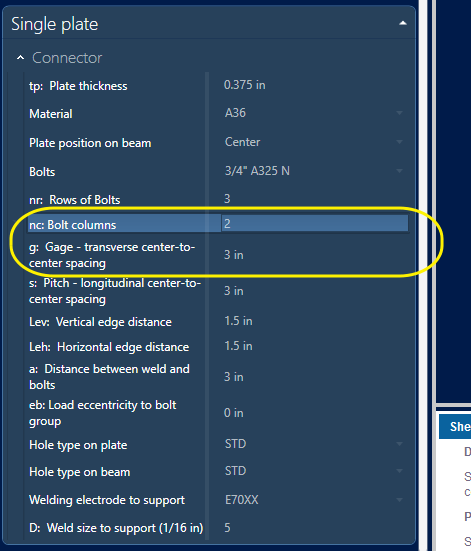 Bentley 中文技术资料库 - 技术资料库 - Ram Connection 中如何设计抗剪连接节点中的螺栓为两列？ - Communities