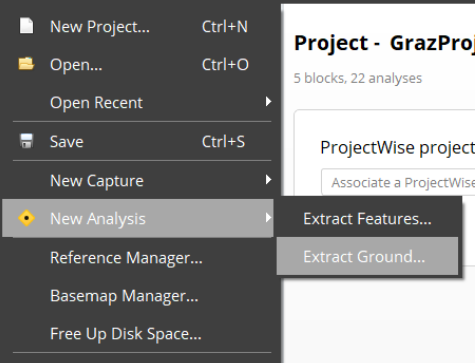 iTwin Capture - iTwin Capture Modeler 2023 - Analysis - Extract Ground - Communities