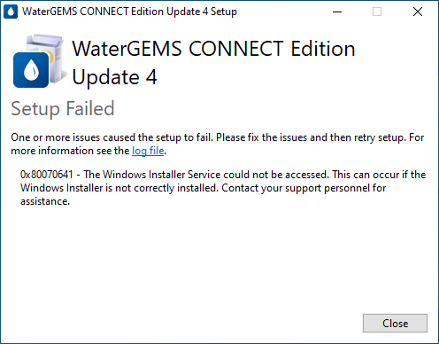 OpenFlows | Water Infrastructure - Error when installing program: "Unspecified error ...