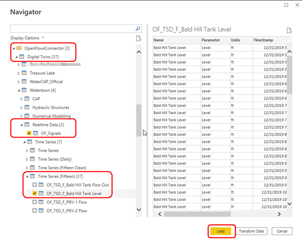 OpenFlows | Water Infrastructure - WaterSight - Creating and Publishing Power BI Reports ...