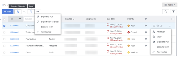 SYNCHRO Construction Solution - Viewing and Managing Forms - Communities