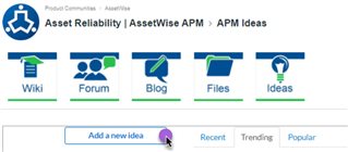 AssetWise Asset Reliability - Submit Product Improvement Suggestion for ...