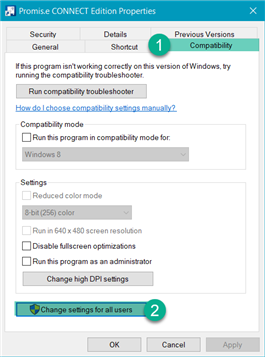 OpenUtilities - High DPI Setting - Promis.e CONNECT - Communities