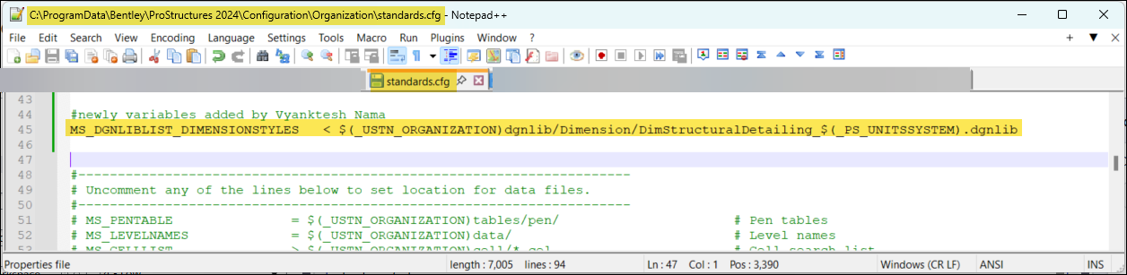 ProStructures - How are organization level standards stored and called upon? - Communities