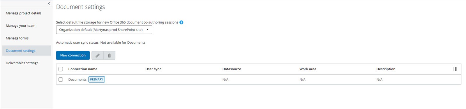 Bentley Infrastructure Cloud - Document settings - Communities