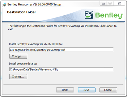 HEVACOMP - How do I install Bentley Hevacomp? - Communities