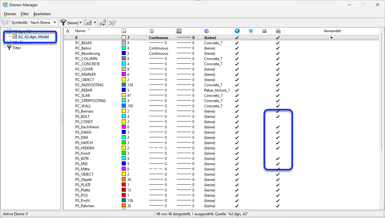 ProStructures - Elemente fehlen beim Ausdruck - Communities