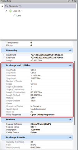 OpenRoads | OpenSite - Why I cannot see more utility properties in ORD 10.09, the same way as in ...