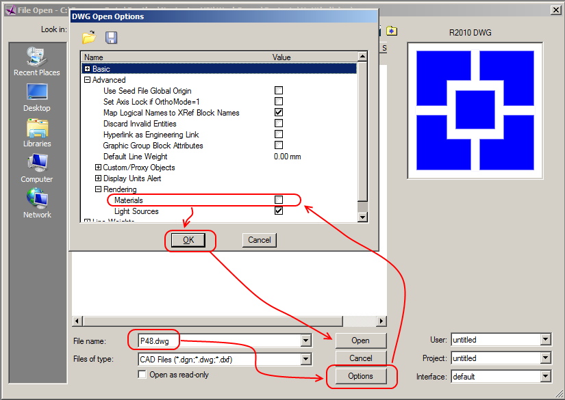 Archived Communities Documentation - Transparency control opening DWG file - Communities