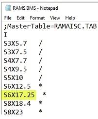 RAM | STAAD | ADINA - When you select S-shapes, you get an error "No ...