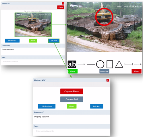 SYNCHRO Construction Solution - Comment/Photo - Multiple Images (Mobile) - Communities