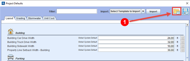 SITEOPS - Project Defaults Import/Export (CSV format) - Communities
