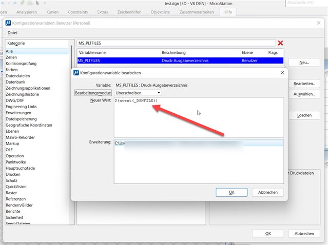 MicroStation - Wie kann ich erreichen, dass MicroStation-PDF-Dateien im selben Verzeichnis ...