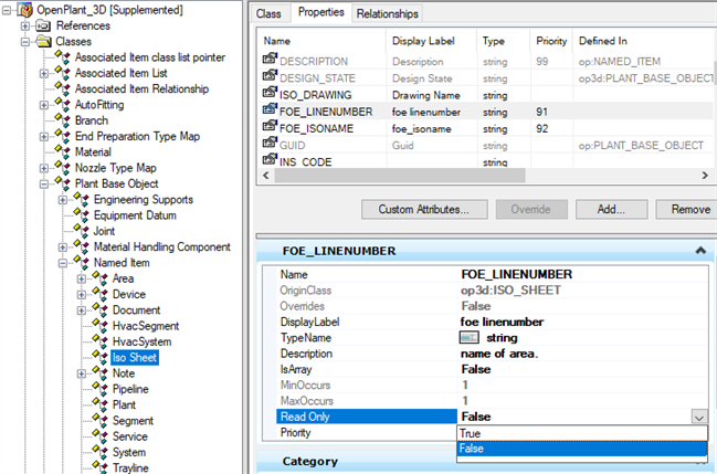 OpenPLANT | AutoPLANT - Property is Read Only Error in OpenPlant Modeler - Communities