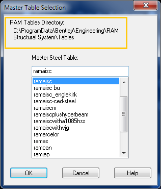 RAM | STAAD | ADINA - RAM Table Editing [FAQ] - Communities