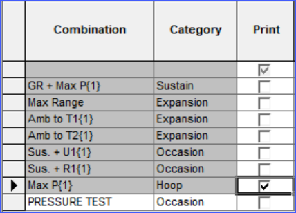 AutoPIPE - 06. Results Summary combinations appear to be missing from ...