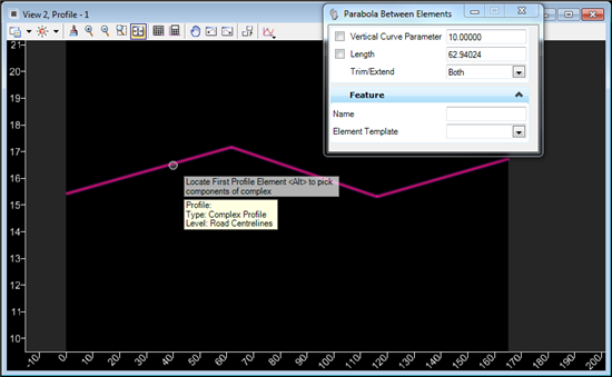 OpenRoads | OpenSite - How to add a Curve to a Complex by VPI Vertical ...