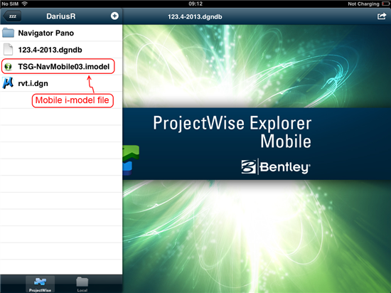 Archived Communities Documentation - Open mobile i-model from ProjectWise Explorer Mobile app ...