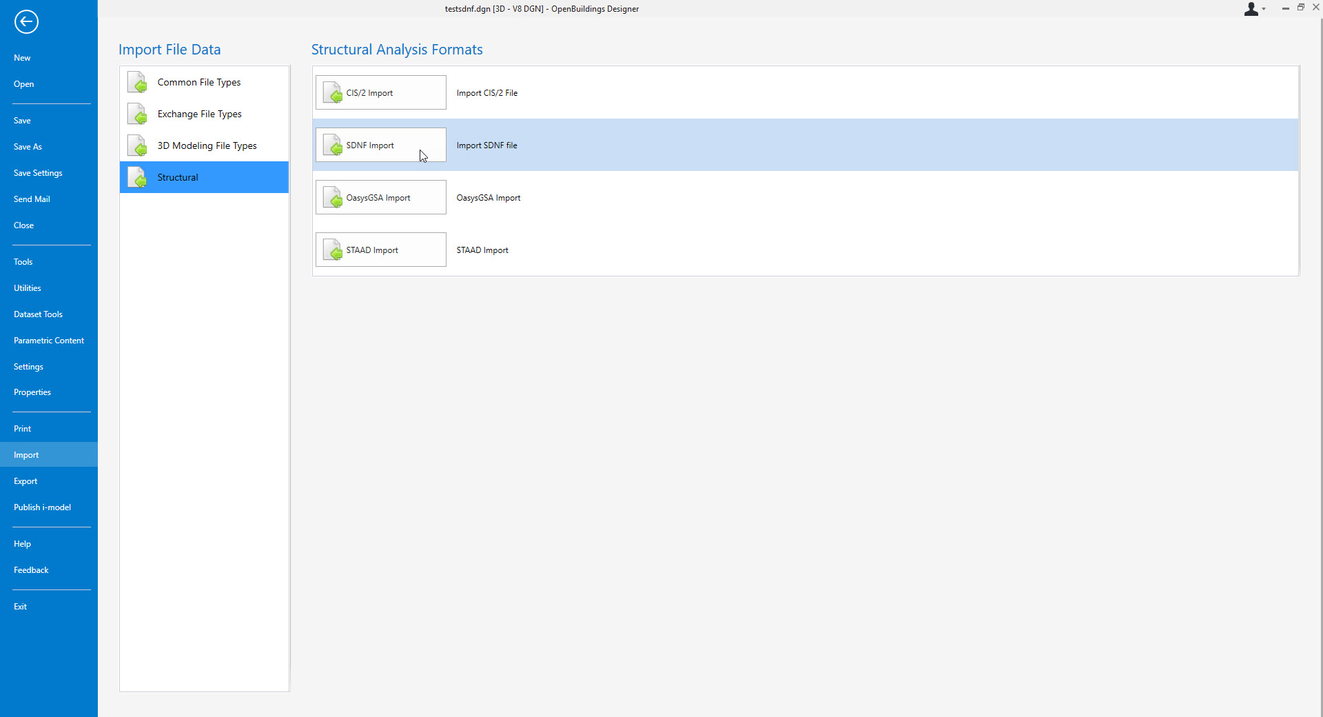 OpenBuildings - Importing a Steel Detail Neutral File in AECOsim ...