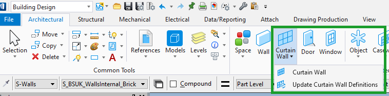 OpenBuildings - Where is the Curtain Wall tool? - Communities