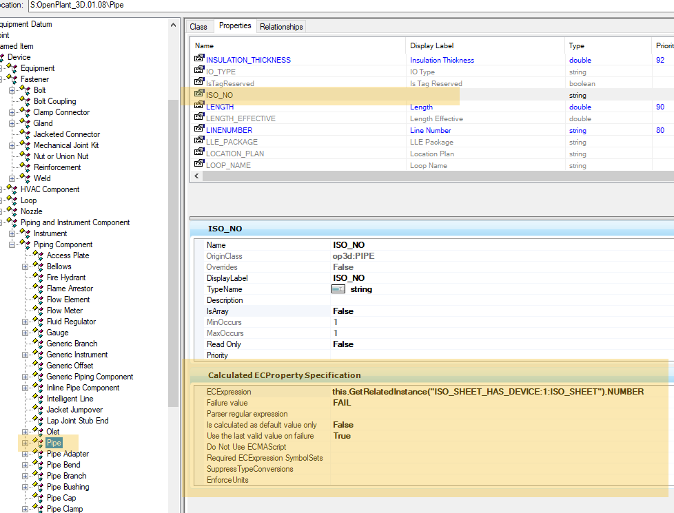 OpenPlant - How to Cascade ISO Sheet Number to Spool ID User Label ...