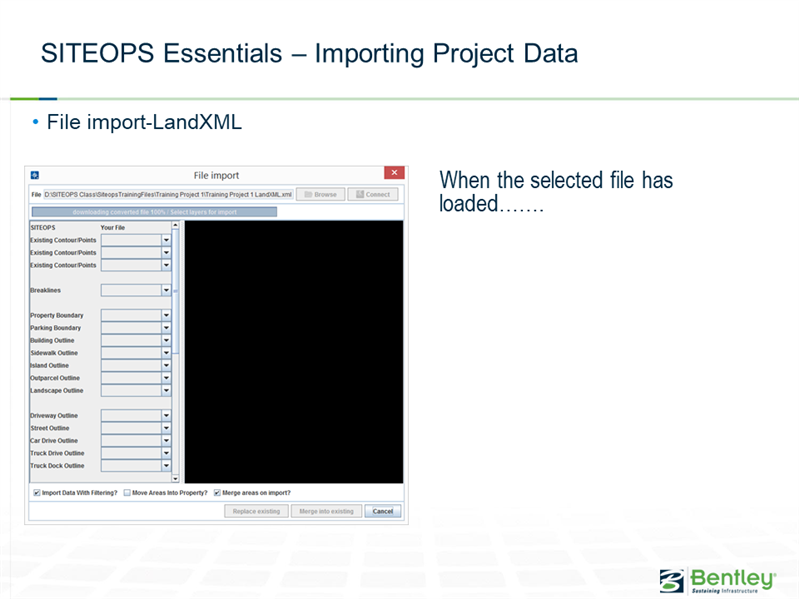 SITEOPS - Importing Project Data Overview - Communities